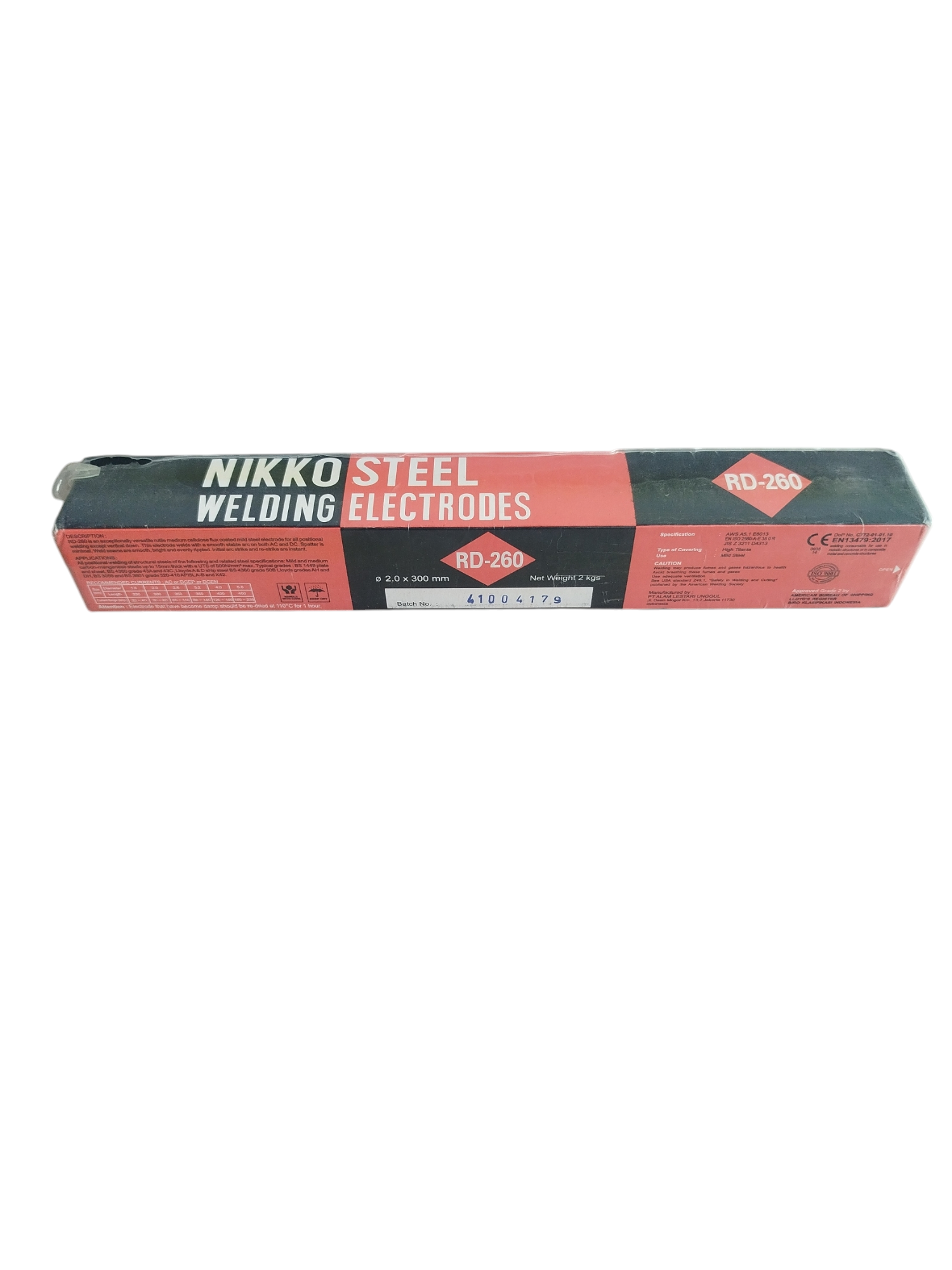 Kawat Las 2,0 mm – RD 260 / 2 Kg NIKKO STEEL – LASMART